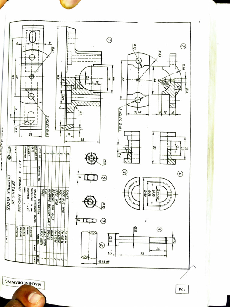 Machine Drawing | PDF | Secondary Sector Of The Economy | Building ...