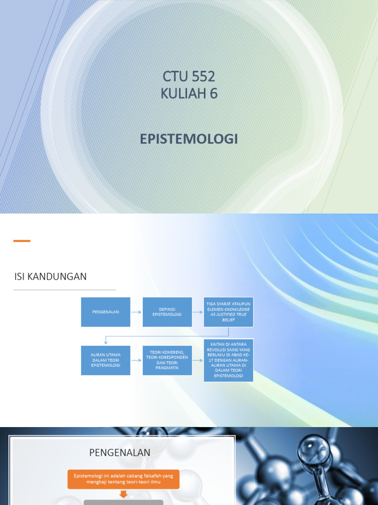 Ctu Bab 6 Epistemologi | PDF