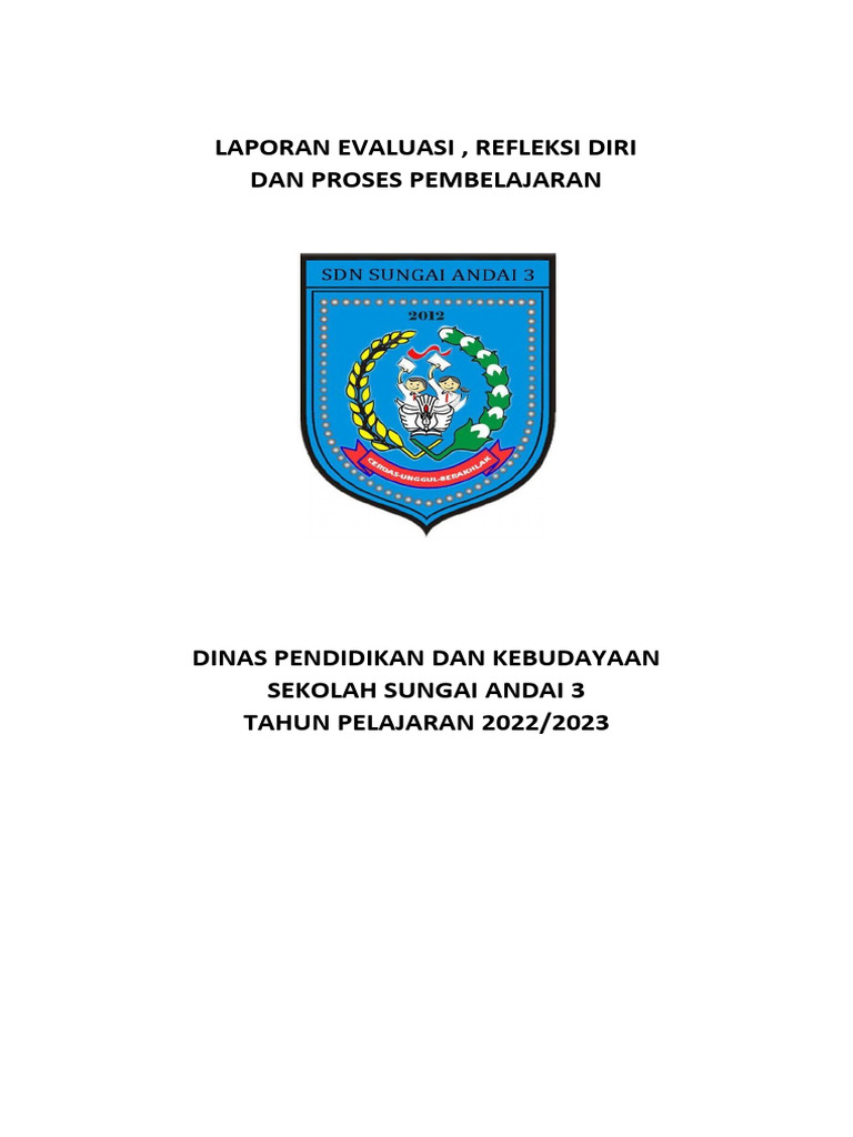 Format Laporan Evaluasi Dan Refleksi Diri 2020 | PDF