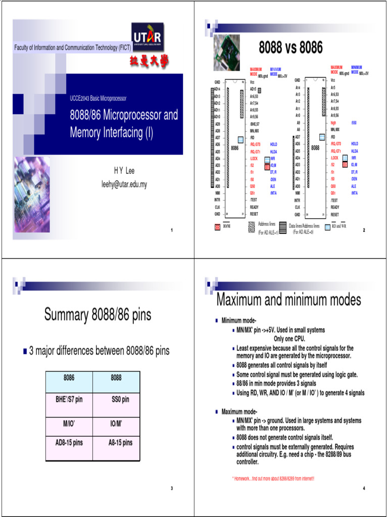 Lecture 3 - Memory Interface I | PDF | Input/Output | Office Equipment