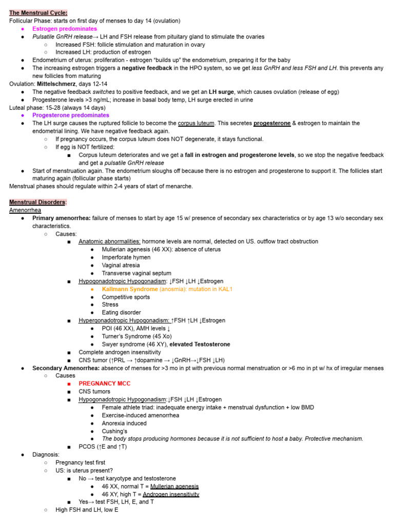 REP SYS REV 2 | PDF | Menstrual Cycle | Sexual Anatomy