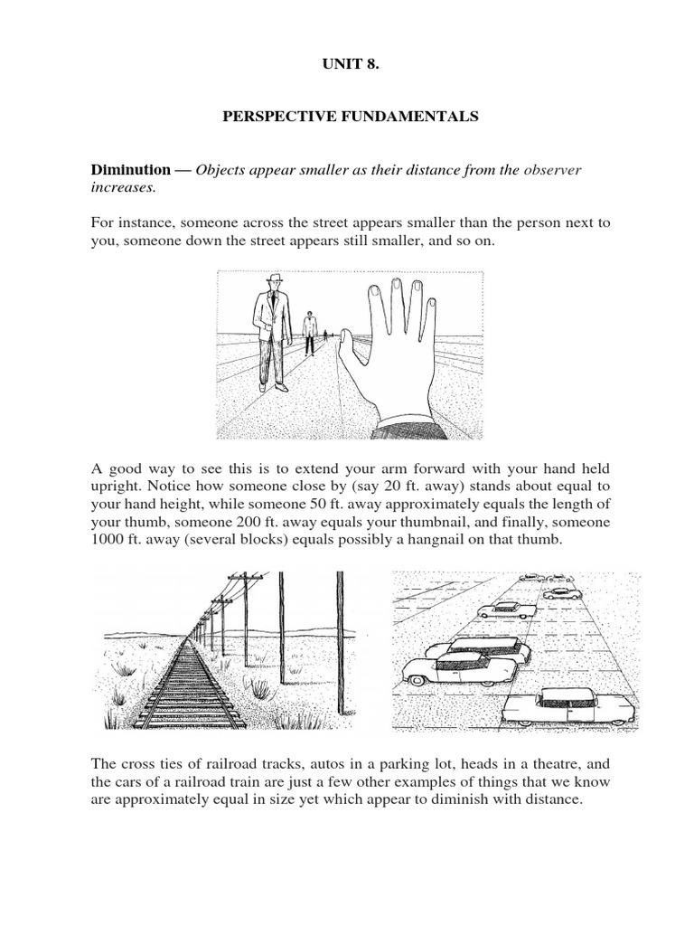 Understanding Diminution in Perspective | PDF | Drawing | Perspective ...