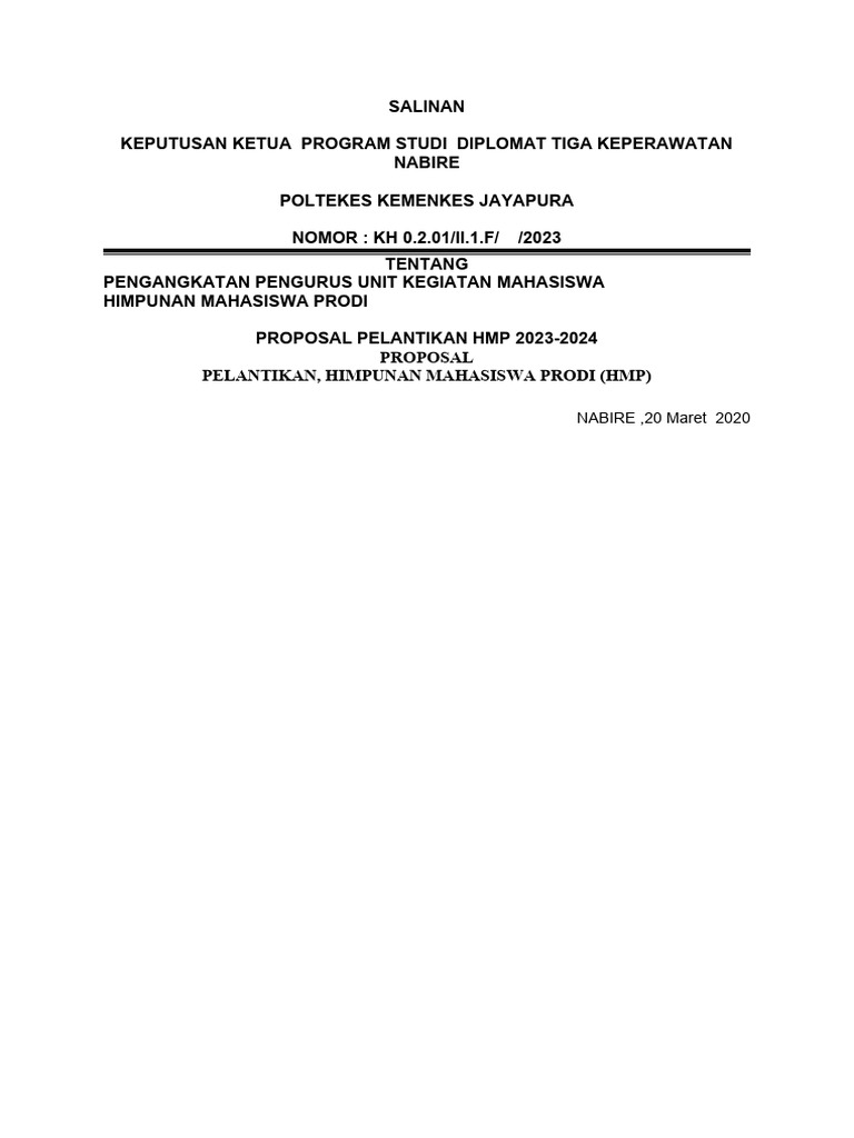 Permohonan HMP | PDF