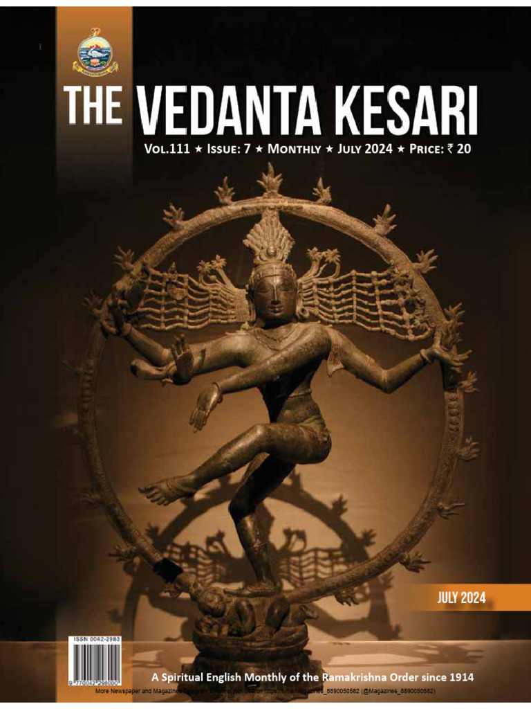 The Vedanta Kesari JULY 2024 | PDF | Happiness | Yoga