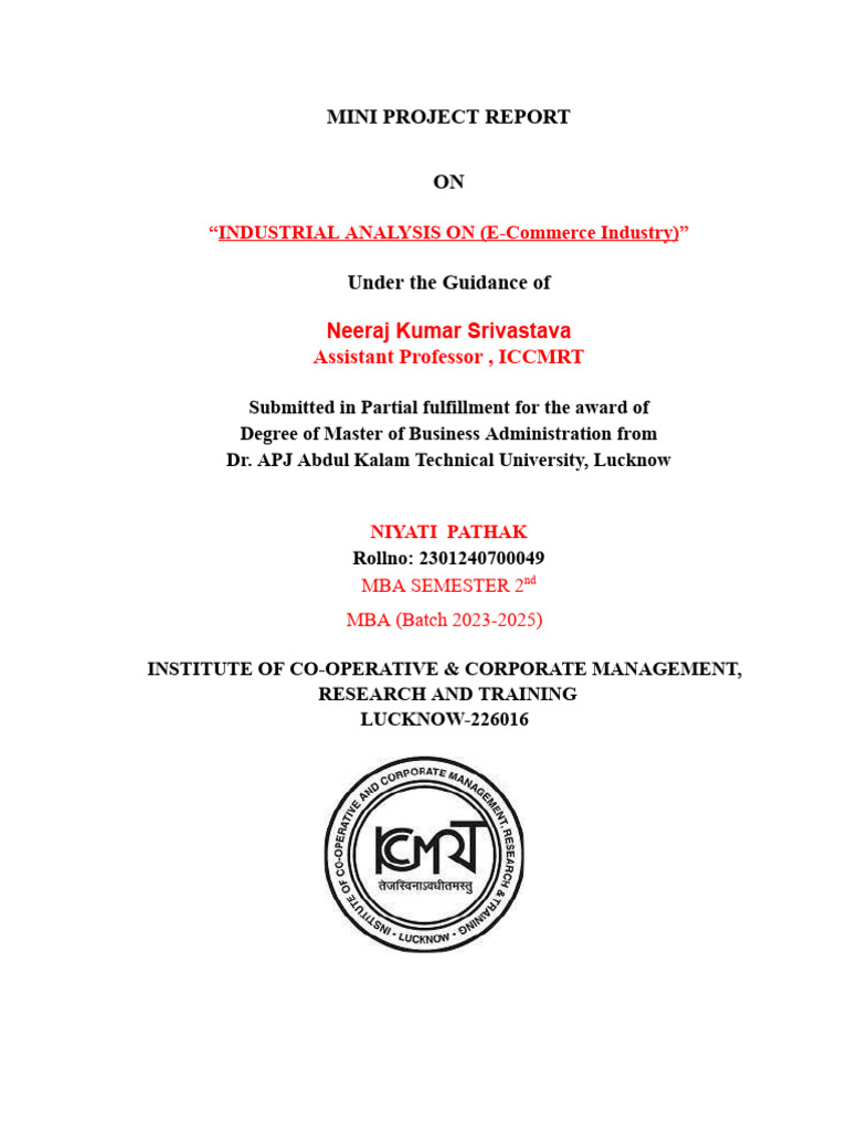 MINI PROJECT REPORT | PDF | E Commerce | Online Shopping