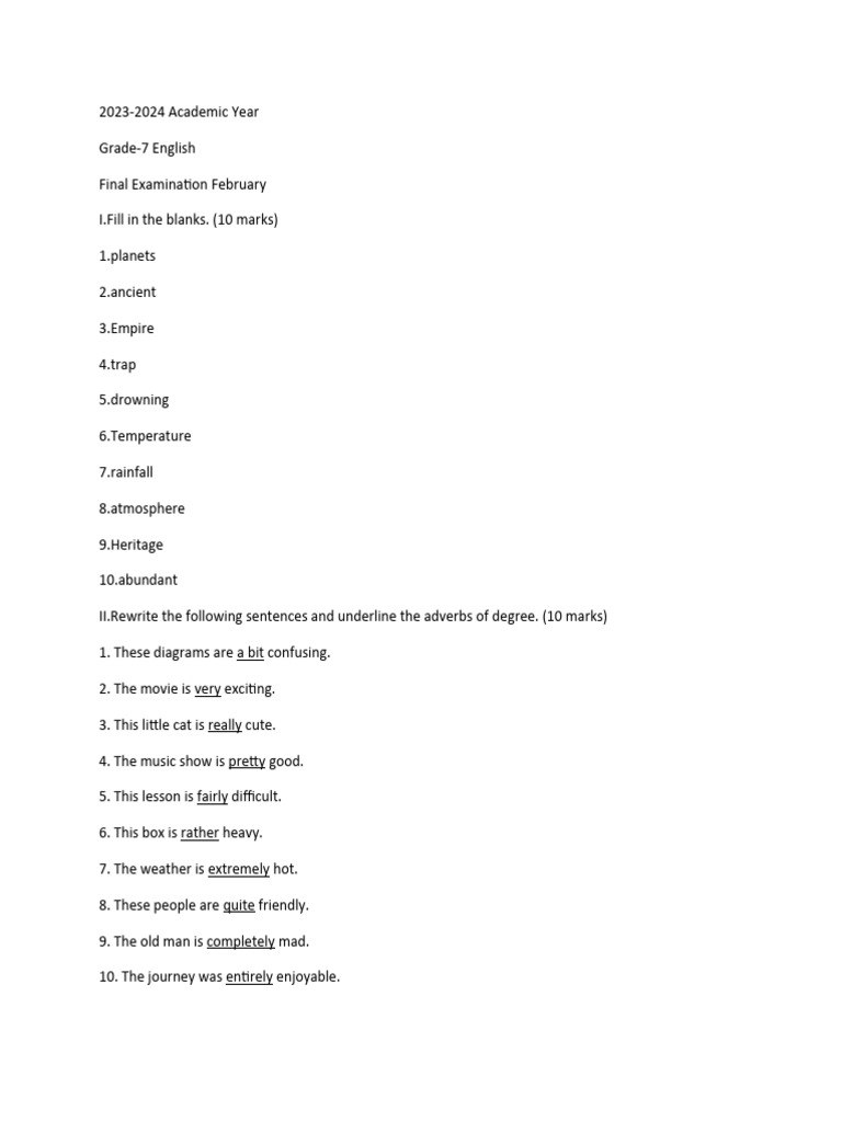 Grade 7 Key | PDF | Science & Mathematics