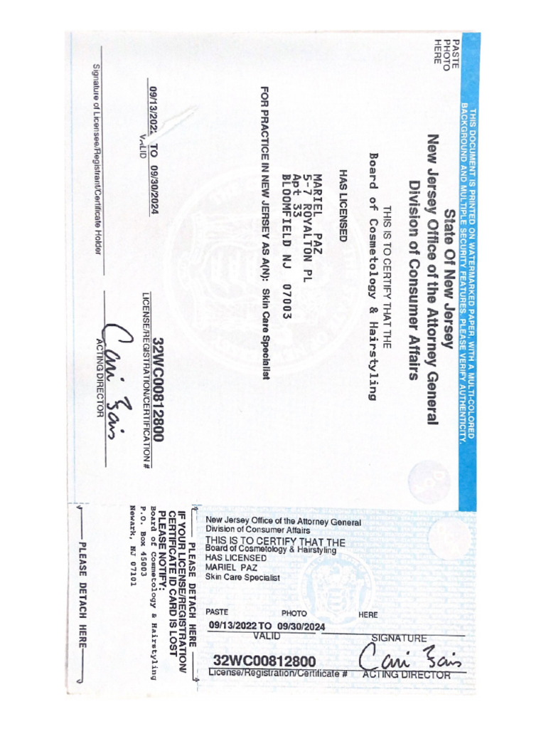 Signature of LicenseeRegistrantCertificate Holder | PDF