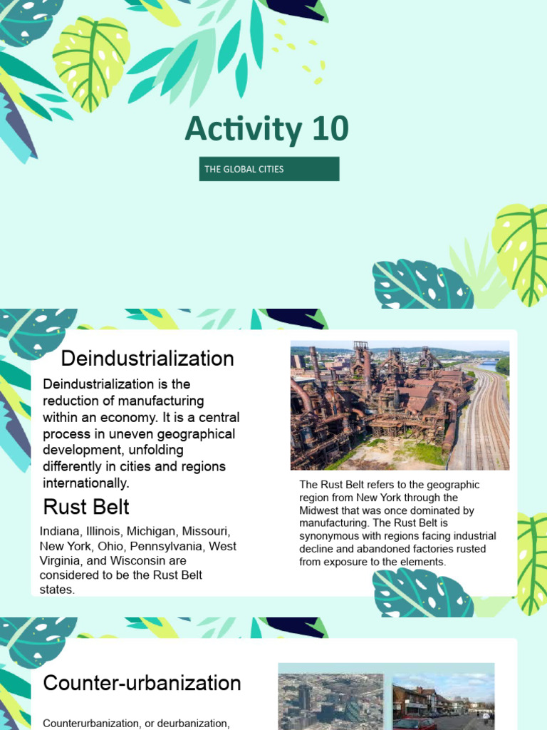 Deindustrialization and Urban Decline Insights | PDF | Rust Belt | Poverty