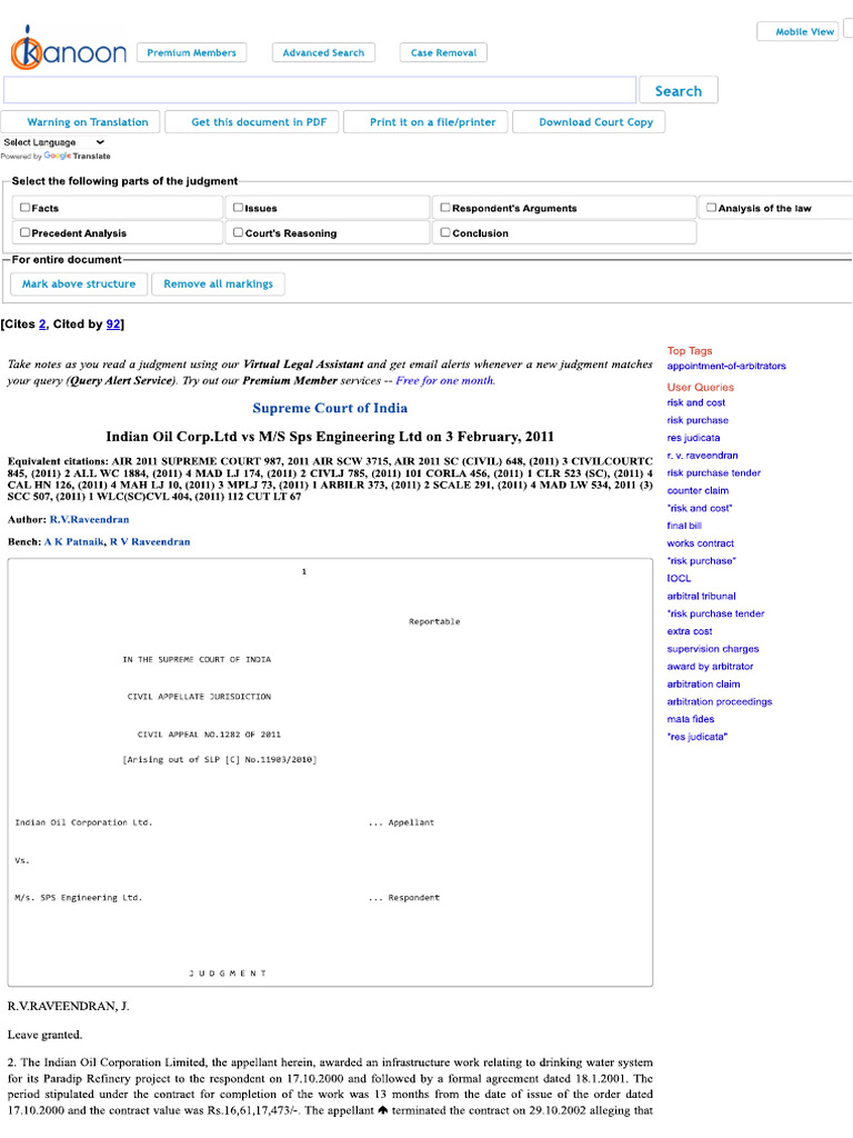 Arbitration Case Study | PDF