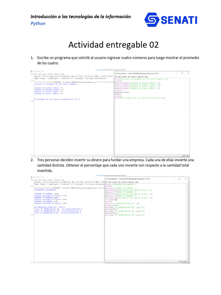 Actividad Entregable 02 | PDF | Sustracción | Salario