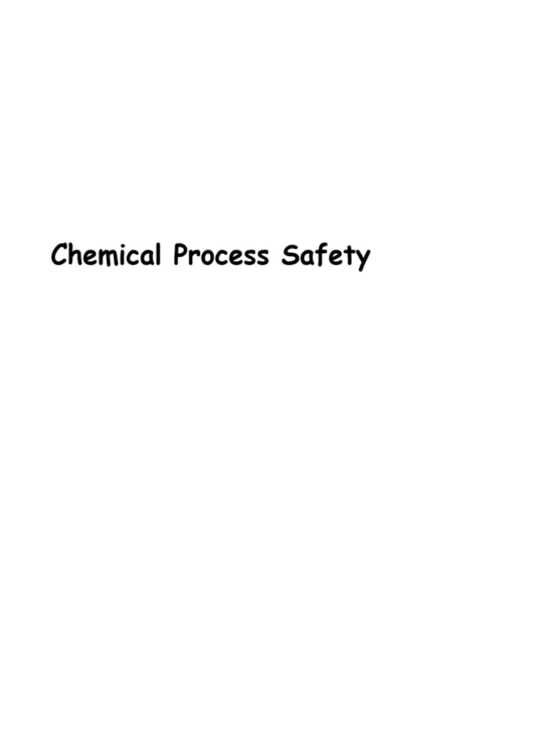 Chemical Process Safety | PDF