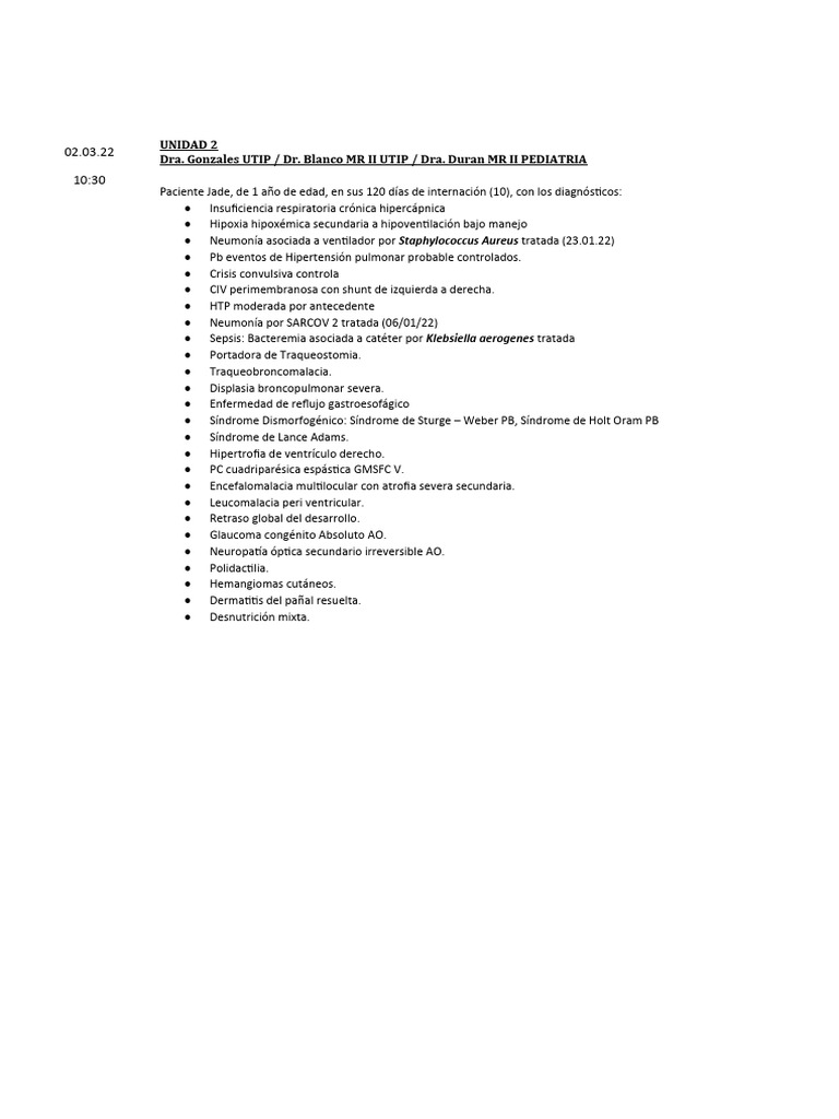 Nota Jade | PDF | Medicina | Enfermedades y trastornos