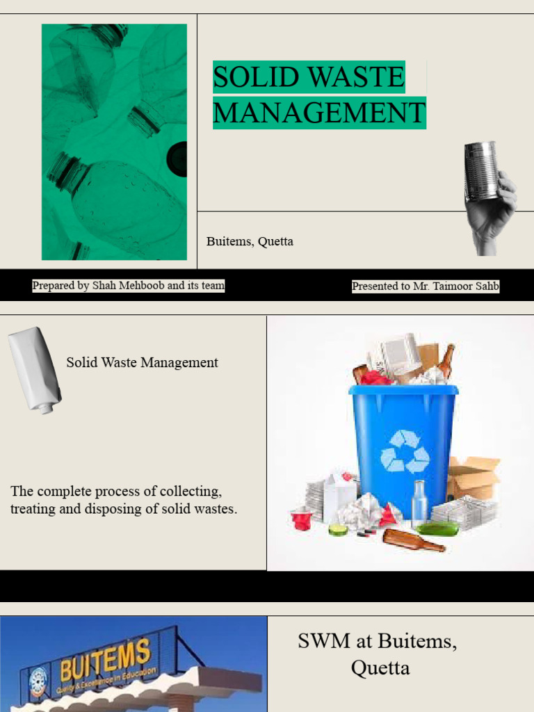 Solid Waste Management at Buitems | PDF | Waste Management | Waste