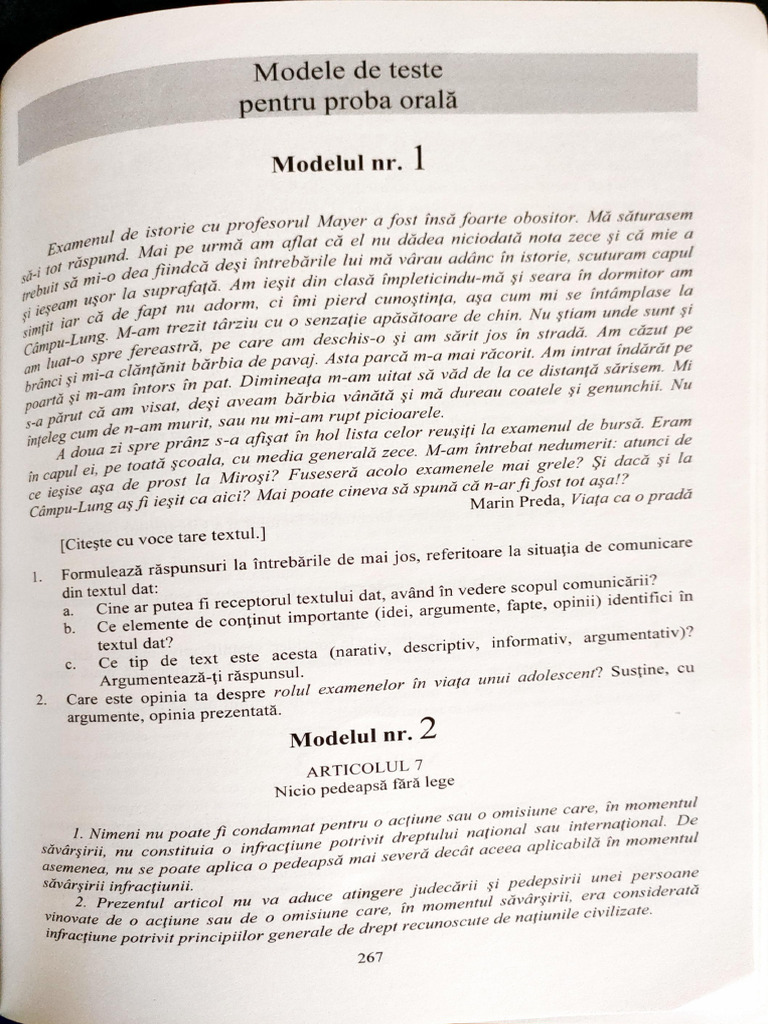 Modele Comptenta Lingvistica Romana | PDF