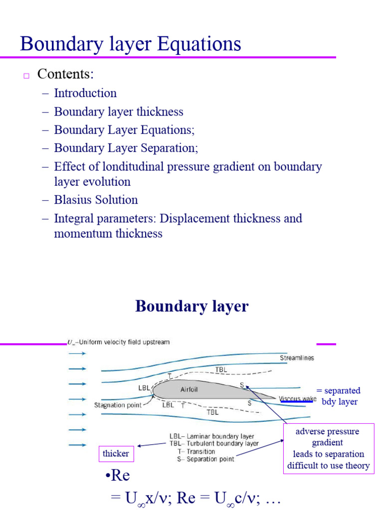 Lecture - Boundary Layer-Fall21-pages | PDF | Boundary Layer | Fluid Dynamics