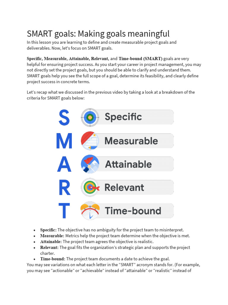 4.SMART Goals & Making Them Meaningful | PDF | Goal | Performance Indicator