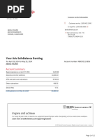 USA BMO Harris Bank Statement 3 Page | PDF | Credit Card | Overdraft