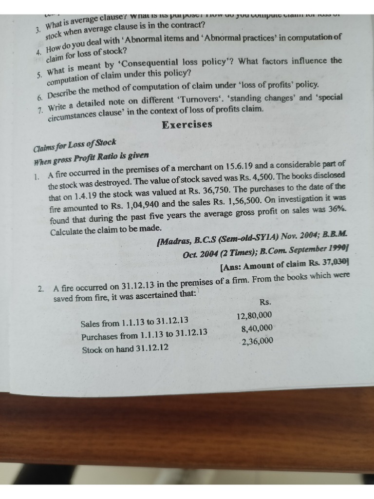 Fire Insurance Claim | PDF