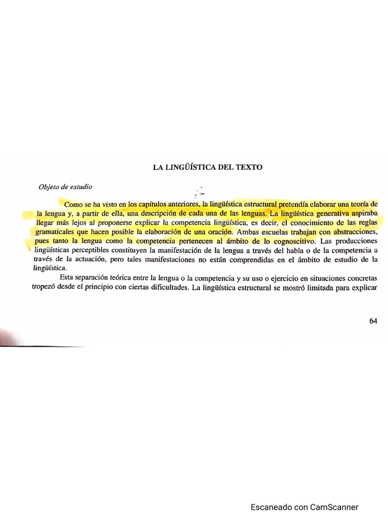 Lingüística Del Texto | PDF