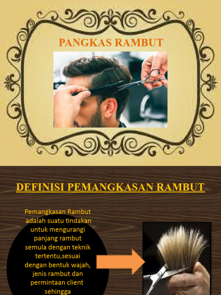 Materi Dasar Pangkas Rambut - PBM Ta 2024 | PDF