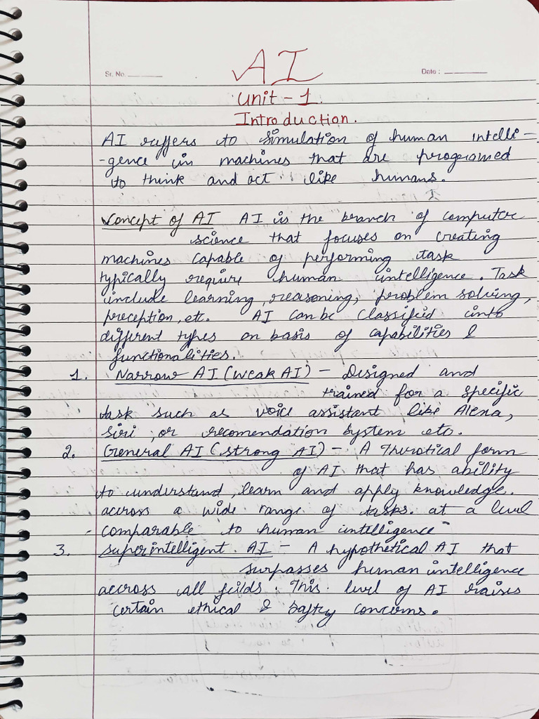 Complete AI Notes | PDF Complete AI Notes | PDF
