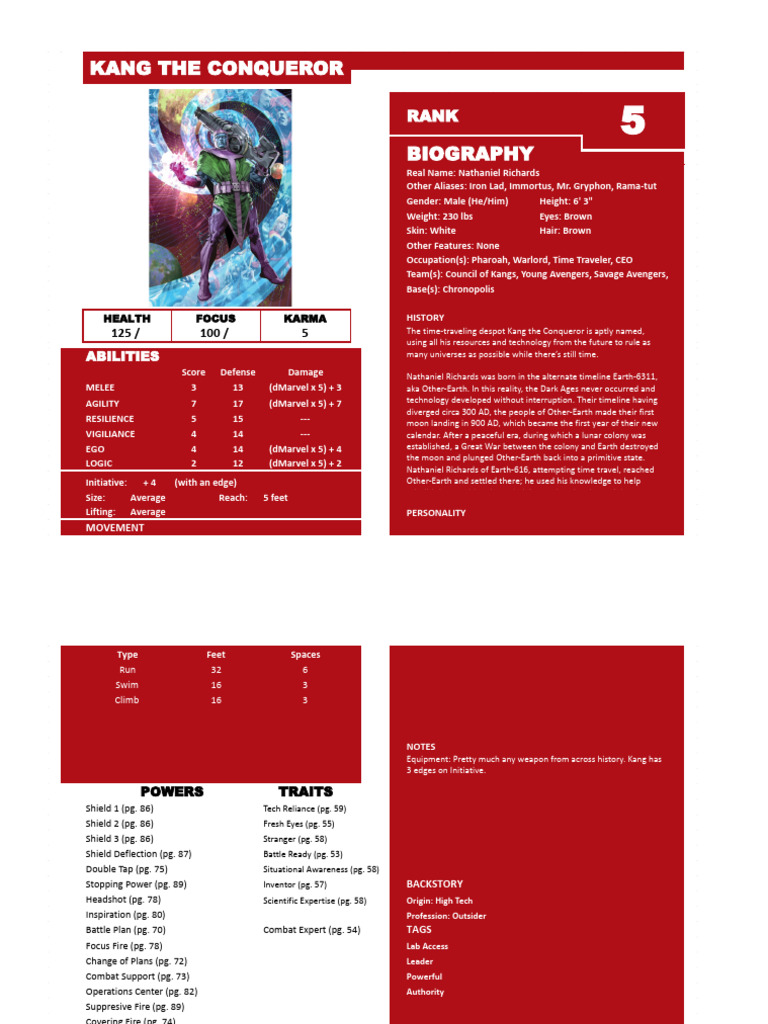 Kang The Conqueror - Main | PDF