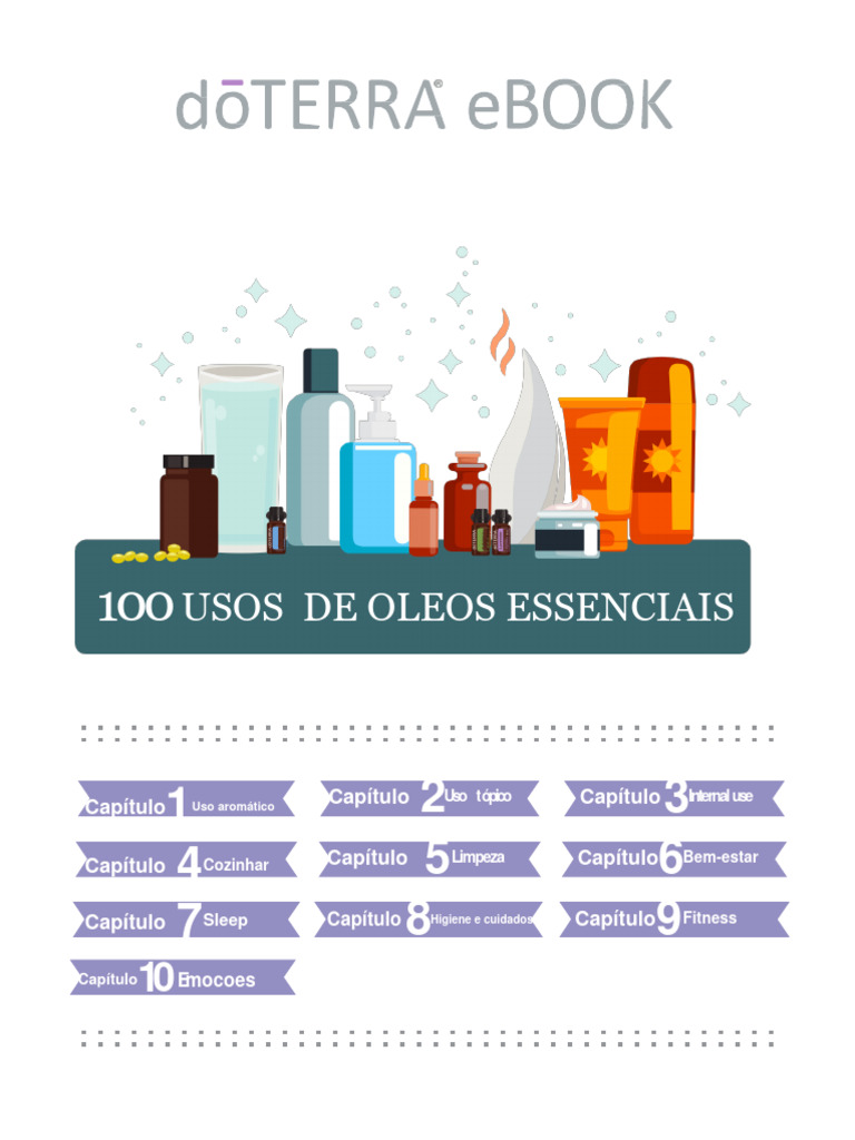 100 Usos de Óleos Essenciais | PDF | Óleo essencial | Química