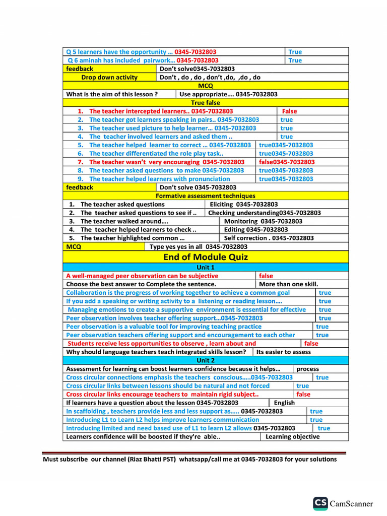 End of Module Quiz Module 5 - 2 | PDF