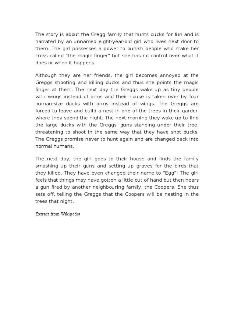 The Magic Finger | PDF