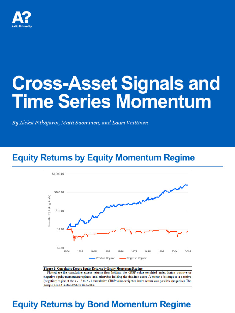 Cross-Asset Signals and Time Series Momentum - Aallo University | PDF ...
