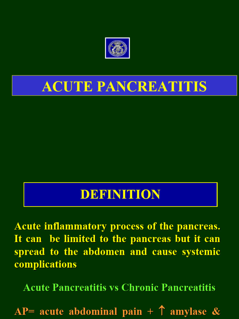 Acute Pancreatitis | PDF | Diseases And Disorders | Medical Specialties