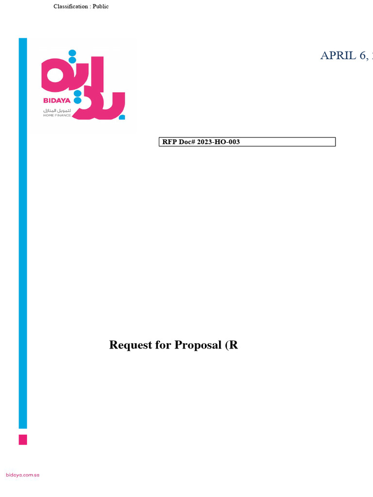 Document1 | PDF | Governance | Request For Proposal
