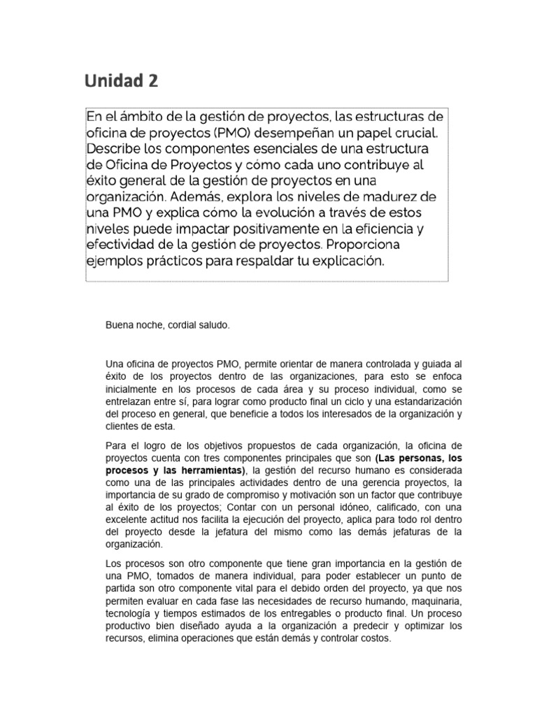 Claves para una PMO exitosa en proyectos | PDF | Gestión de proyectos ...