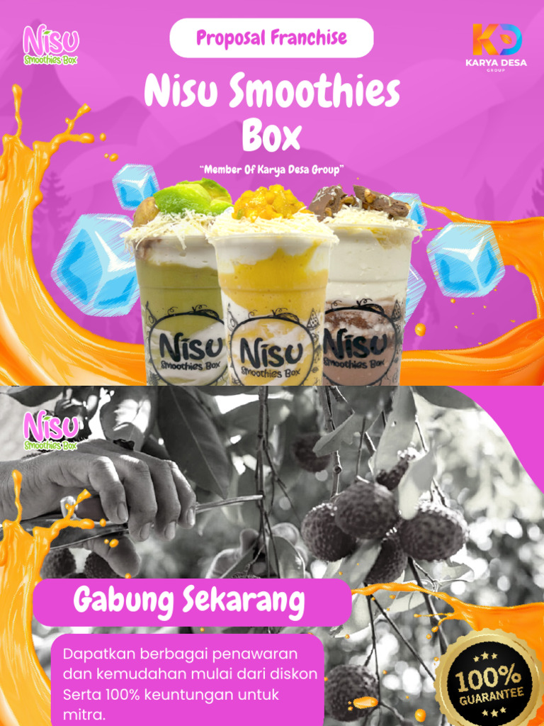 Proposal Nisu Smoothies Box | PDF | Karier & Perkembangan