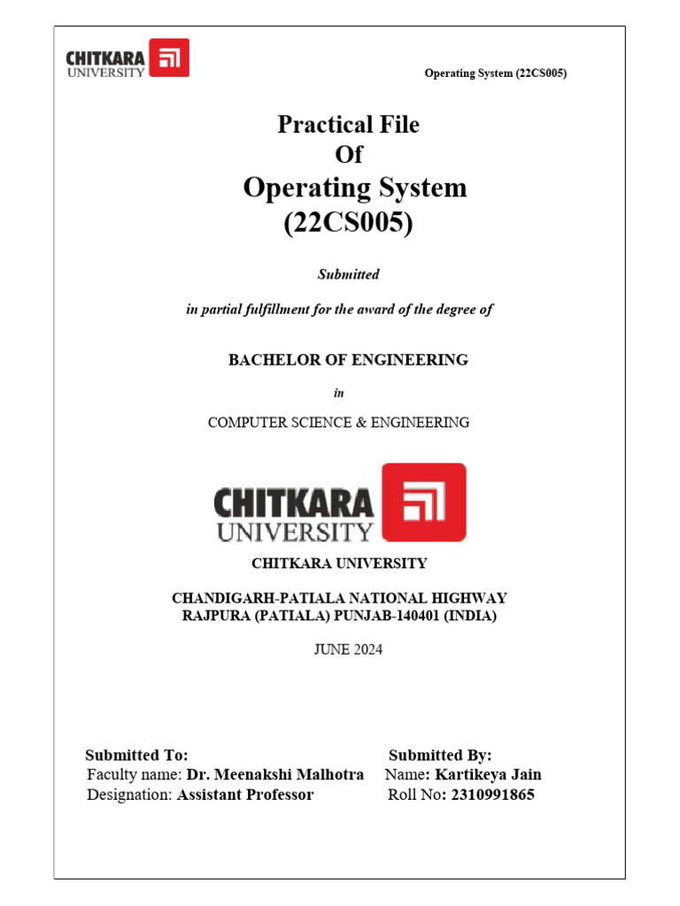 Operating System | PDF | File System | Scheduling (Computing) Operating System | PDF | File System | Scheduling (Computing)