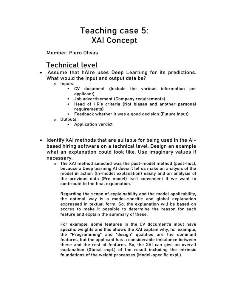 Teaching Case 5 - Piero Olivas | PDF | Cognitive Science | Cognition