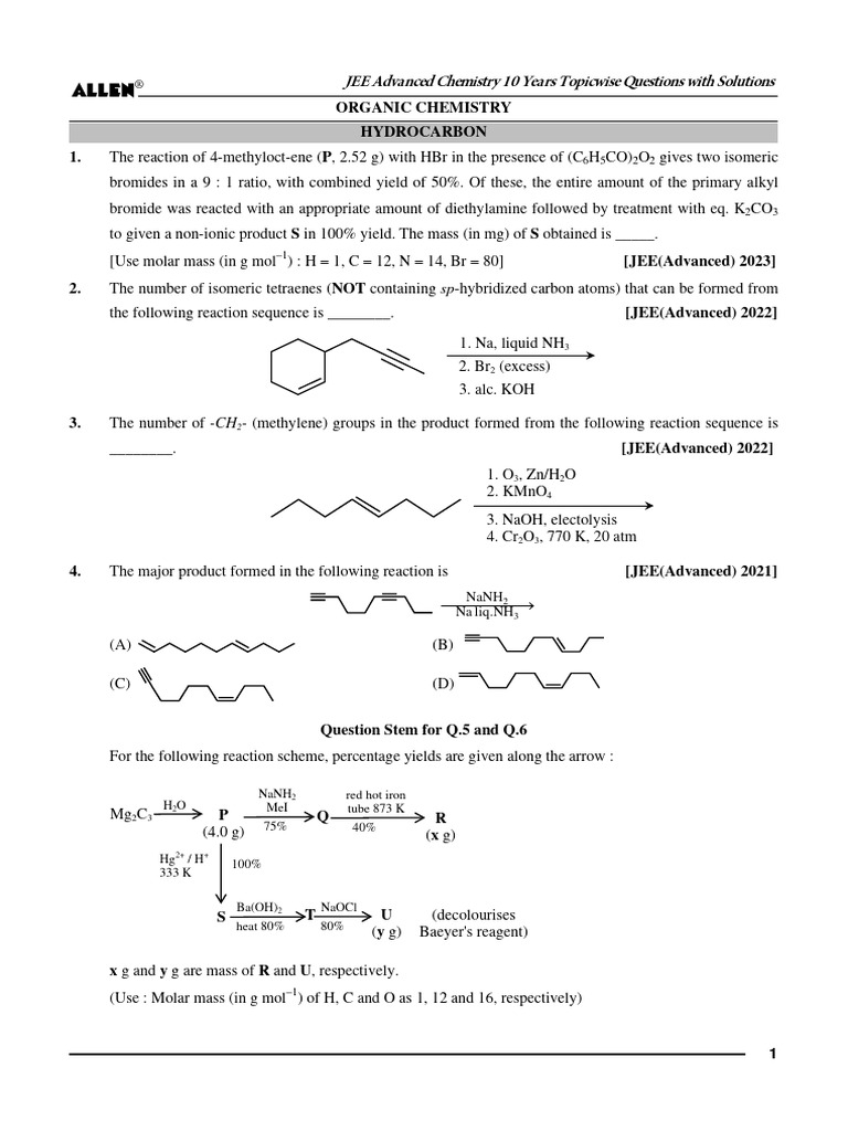 Hydrocarbon | PDF | Organic Chemistry | Chemistry