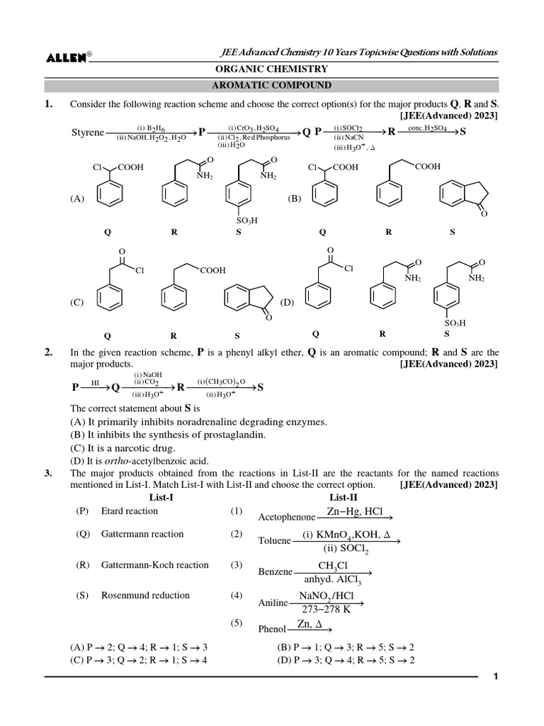 Aromatic Compound | PDF | Mole (Unit) | Amine