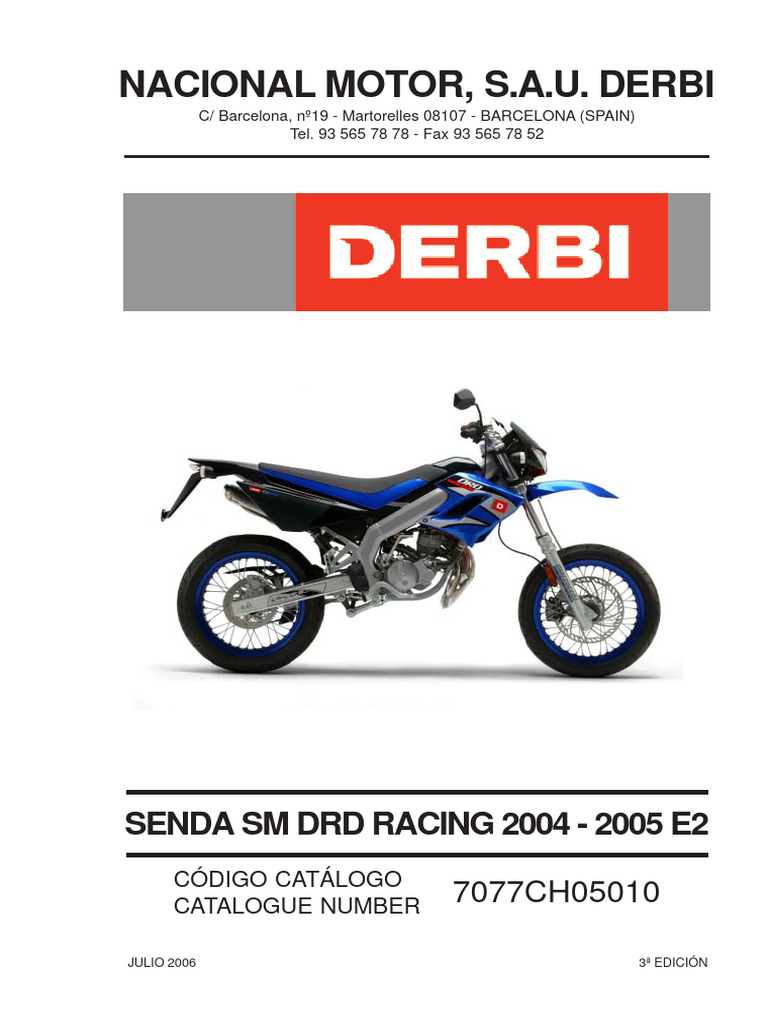 Senda SM DRD Racing 2004-2005 E2 | PDF
