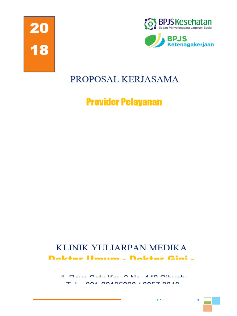 Dummy Proposal Kerjasama Klinik & Perusahaan | PDF | Bisnis | Kesehatan Holistik