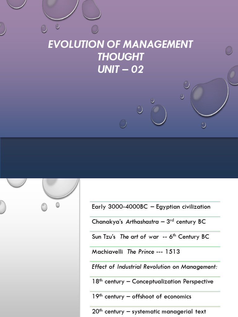 Development of Management Thought 1 | PDF | Business | Economies