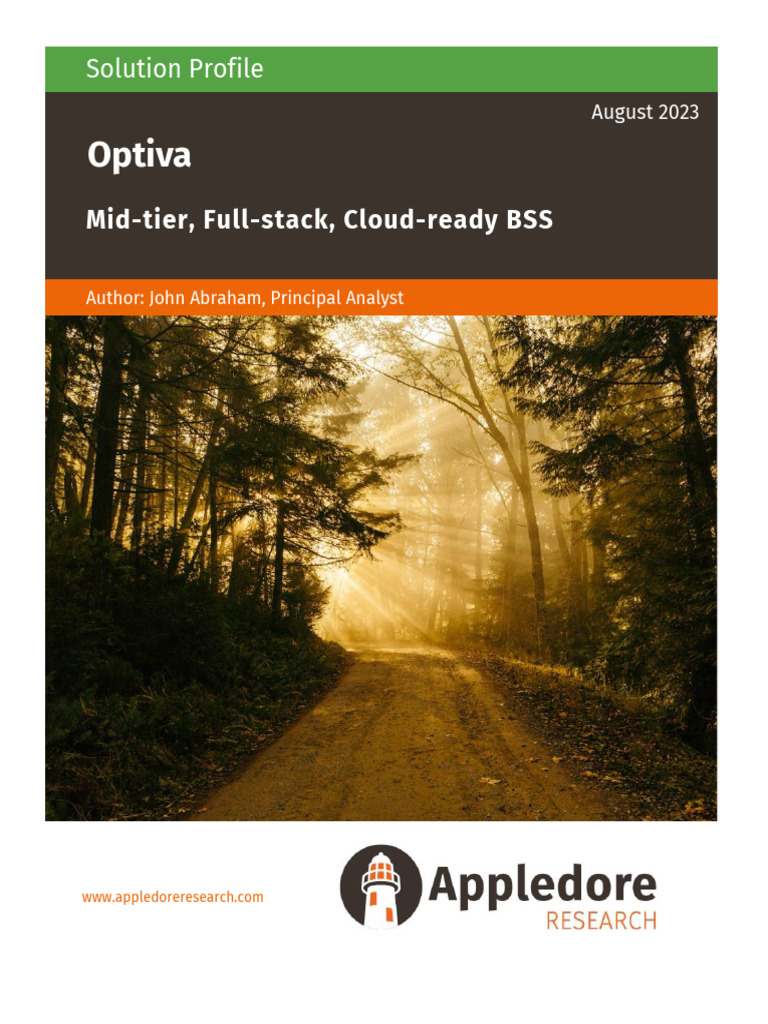 Optiva - Appledore Solution Profile 0823 | PDF | Cloud Computing ...