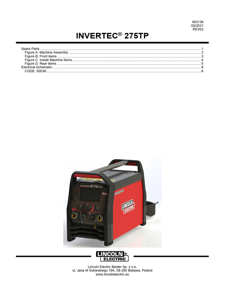 00 IM3136rev02 - Spare Parts | PDF | Electrical Components | Electricity
