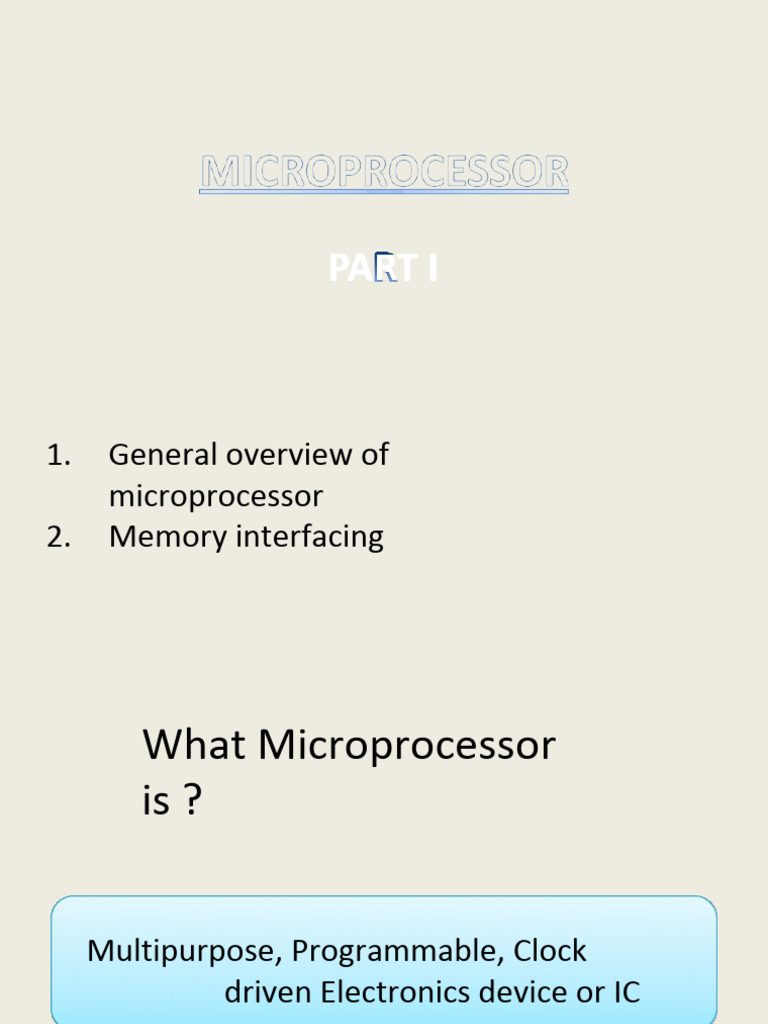Microprocessor Architecture Overview | PDF | Central Processing Unit | Binary Coded Decimal