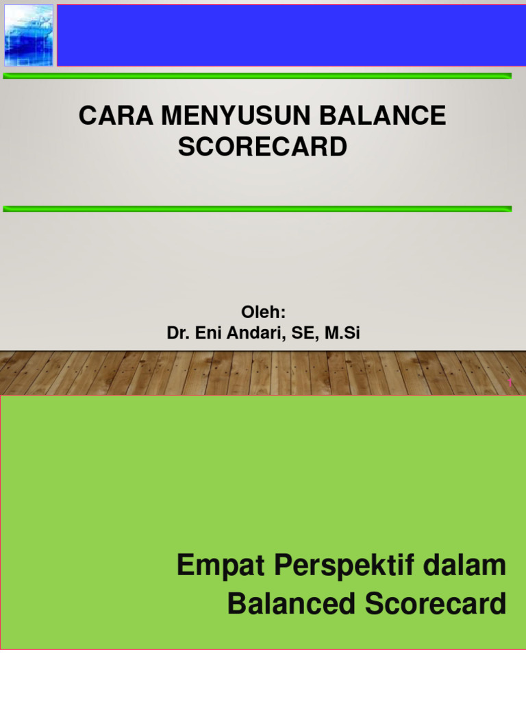 Cara Menyusun Balance Scorecard | PDF