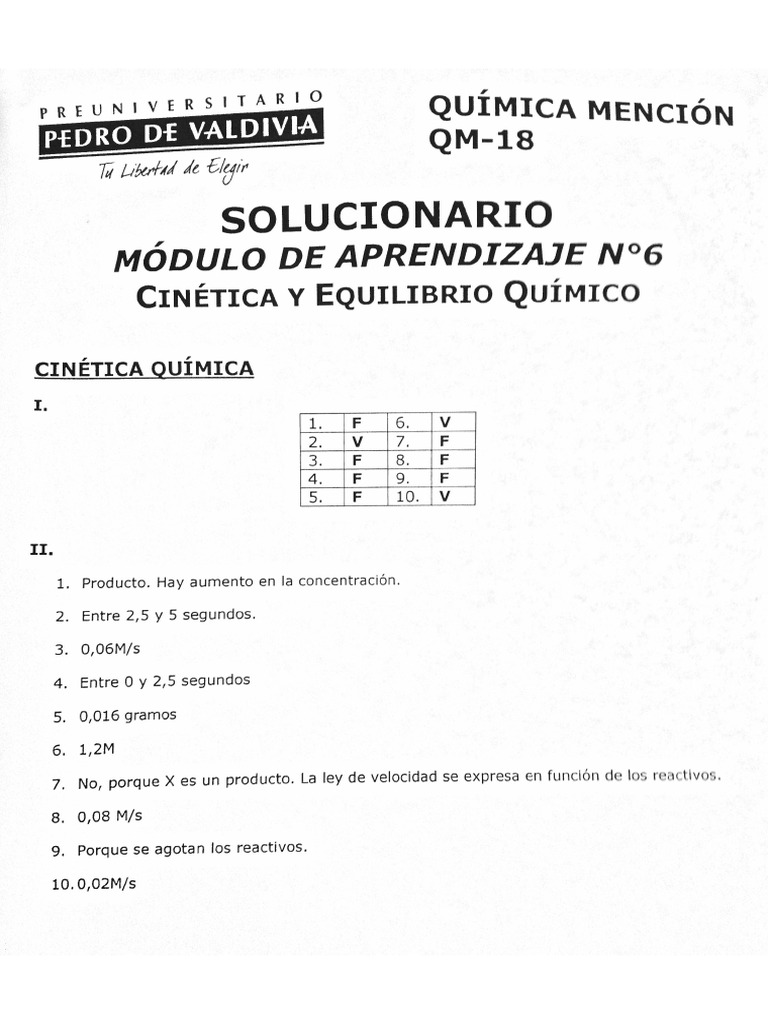 Clave - Solucionario QM18 | PDF