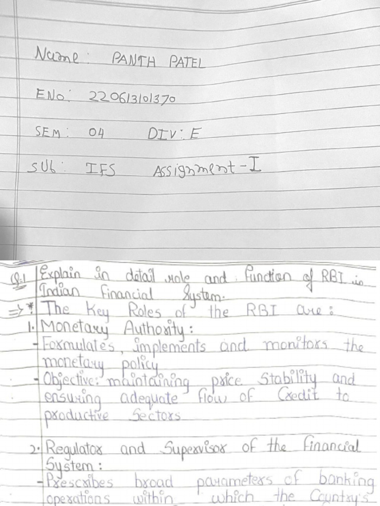 Ifs Assignment | PDF