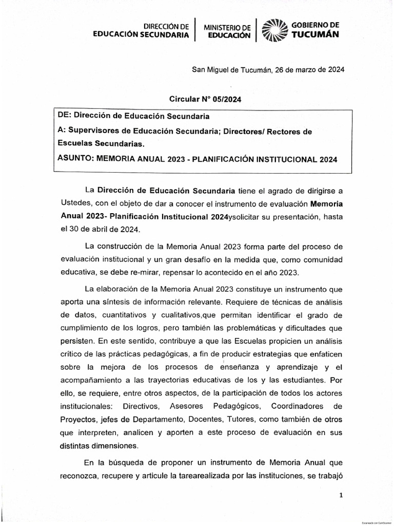 Circular N°05-2024 | PDF