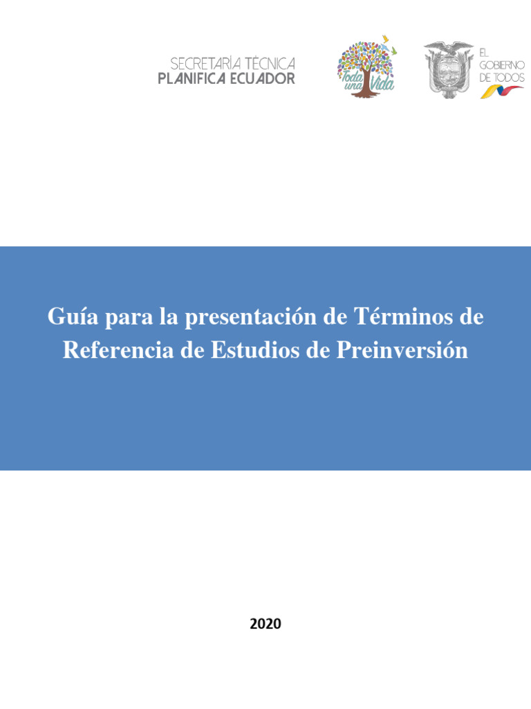 Guía de Preinversión-Ajustada 10.06.20 | PDF | Población | Presupuesto