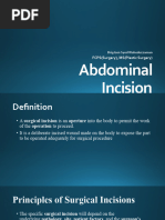 Midline Abdominal Incision Techniques | PDF | Surgical Suture | Abdomen